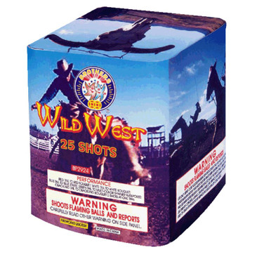 Wild West 25 shot 200 Gram Cake - Brothers Pyrotechnics Brand Fireworks