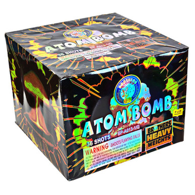 Atom Bomb 36 shot 500 Gram Cake -Brothers Pyrotechinics Brand Fireworks