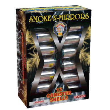 Smoke N Mirrors Artillery Shells (12 Count) - Brothers Pyrotechnics ...