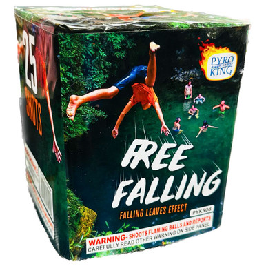 Free Falling 25 shot 200 Gram Cake - Pyro King Brand Fireworks