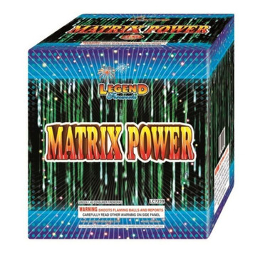 Matrix Power 16 shot 200 Gram Cake - Legend Brand Fireworks