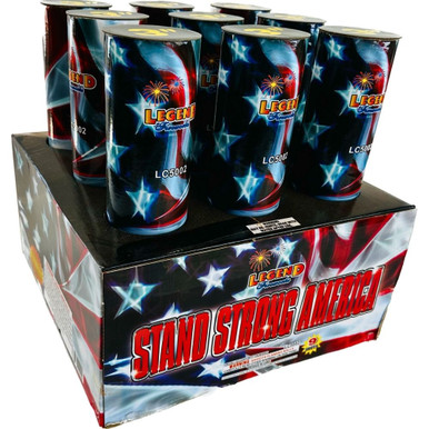 Stand Strong America 9 shot 500 Gram Cake - Legend Brand Fireworks