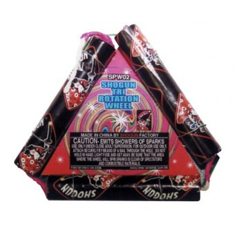 Tri-Rotating Wheel - Shogun Brand Fireworks