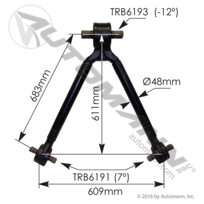 AUTOMANN MFL134: 56" TuffTrac V-Rod