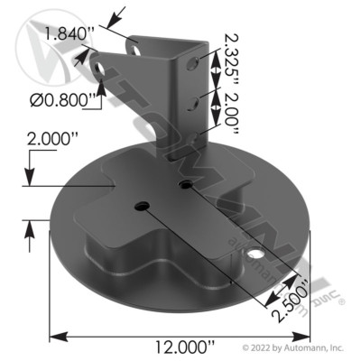 AUTOMANN MHT1000 Hendrickson Mount