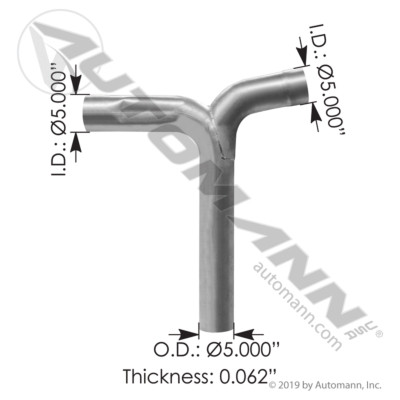 AUTOMANN Exhaust Y-Pipe for Freightliner