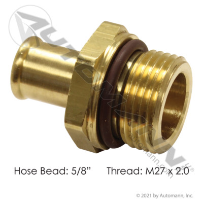 AUTOMANN 5/8" Hose Bead Fitting 45°