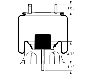 AS-8424 NEWAY AIR SPRING CONTITECH - Sadler Power Train Inc