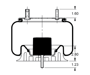 AS-8479 RIDEWELL AIR SPRING CONTITEC - Sadler Power Train Inc