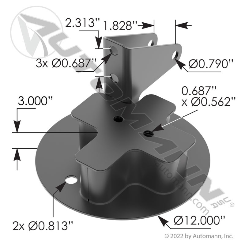AUTOMANN MHT1017: Air Bag Spring Plate