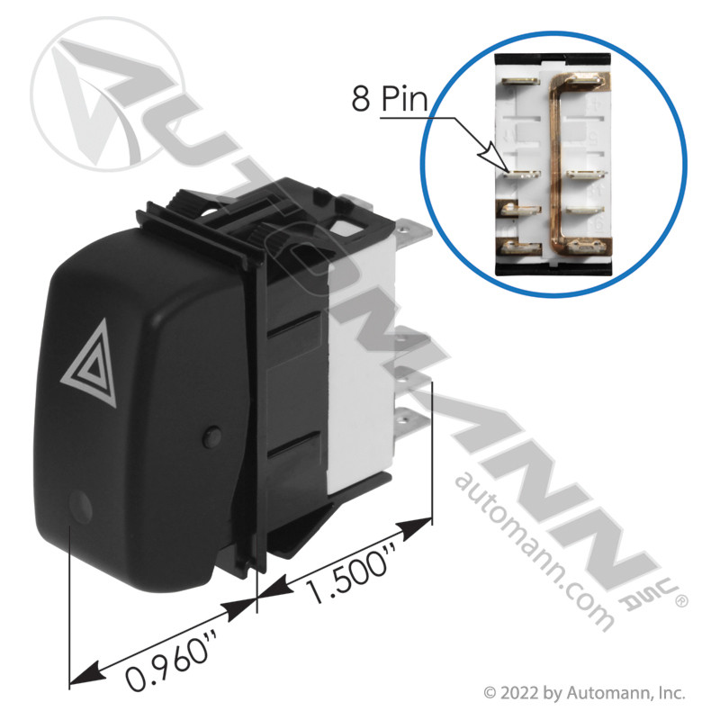 AUTOMANN 577.59645 Kenworth Hazard Switch