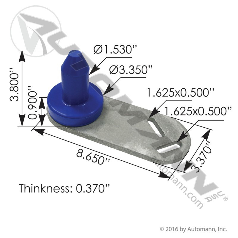 AUTOMANN M17402PLKUB: Kenworth Hood Pin