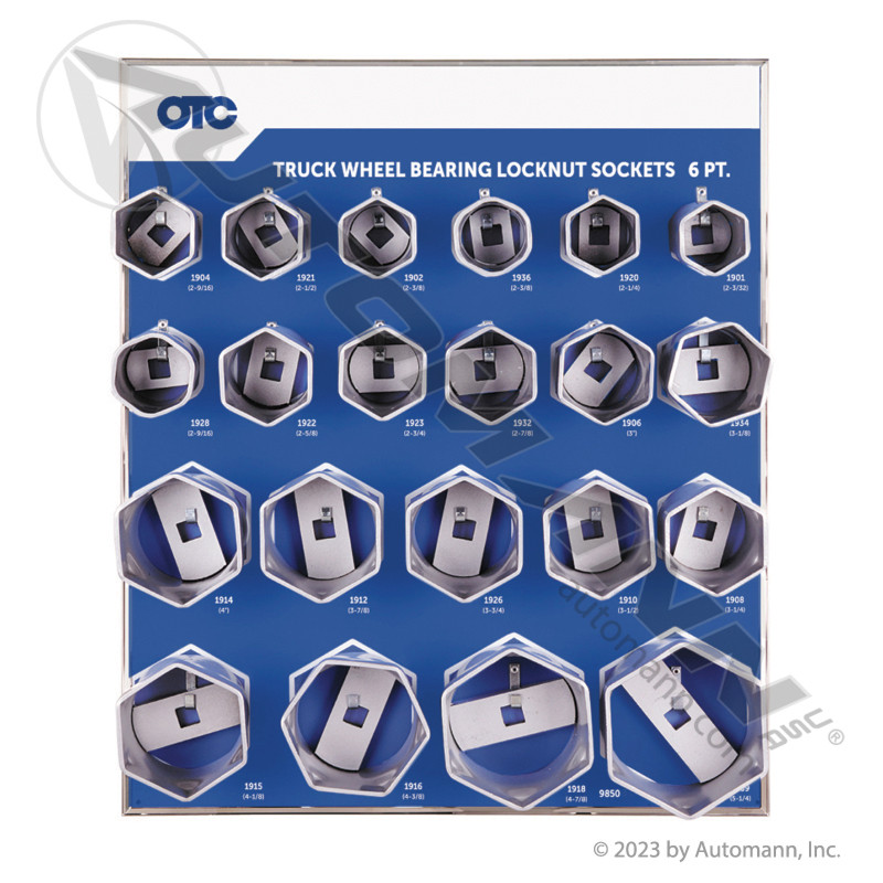 210.OT9850 LOCKNUT SOCKET SET W/ BOARD - Sadler Power Train Inc