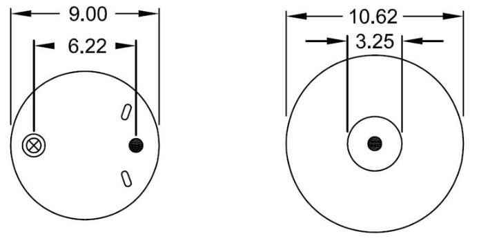TR9781 FREIGHTLINER ALUMINUM BASE AIR BAG AIR SPRING - Sadler Power ...