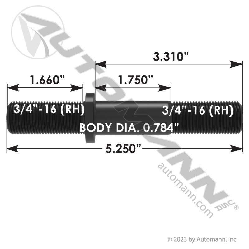AUTOMANN 201.7017R Wheel Stud - RH