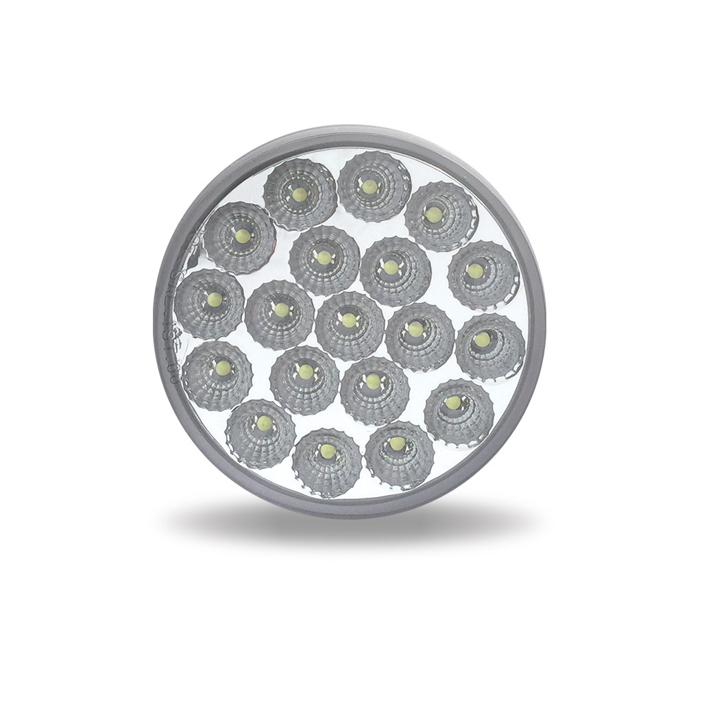TRUX 4" LED Light: Amber/White, IP67