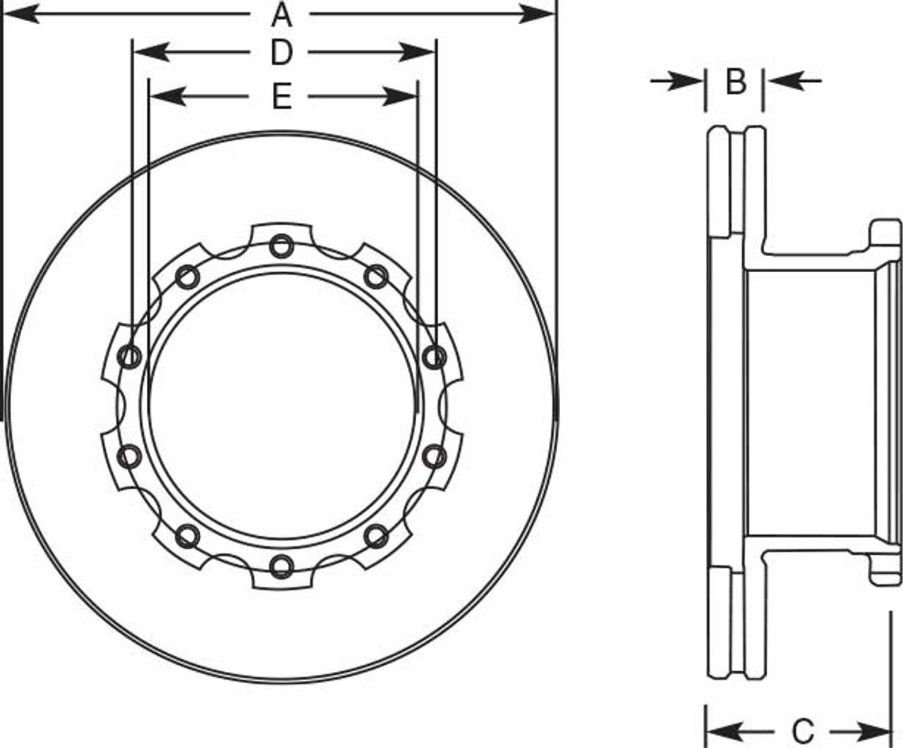 MARATHON RH006 Air Disc Brake Rotor