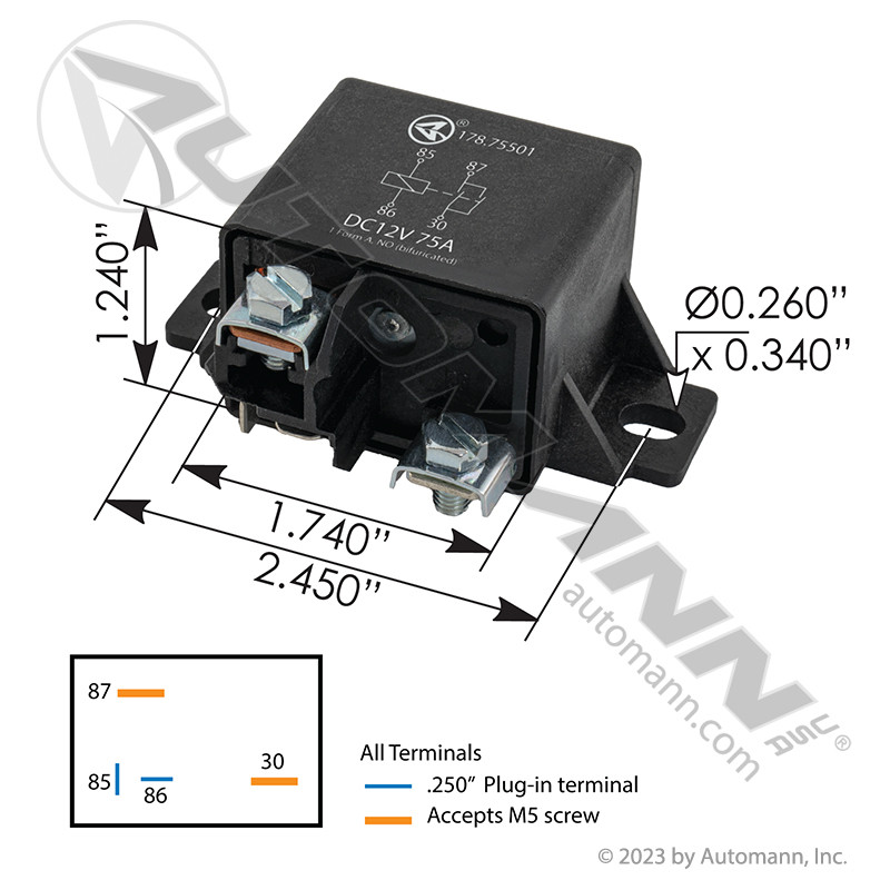 AUTOMANN 178.75501 PACCAR Relay Switch