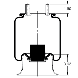 AS-8032 REYCO GRANNING RIDEWELL AIR BAG SPRING - Sadler Power Train Inc