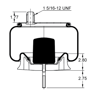 AS-8538 KENWORTH AIR SPRING CONTITEC - Sadler Power Train Inc