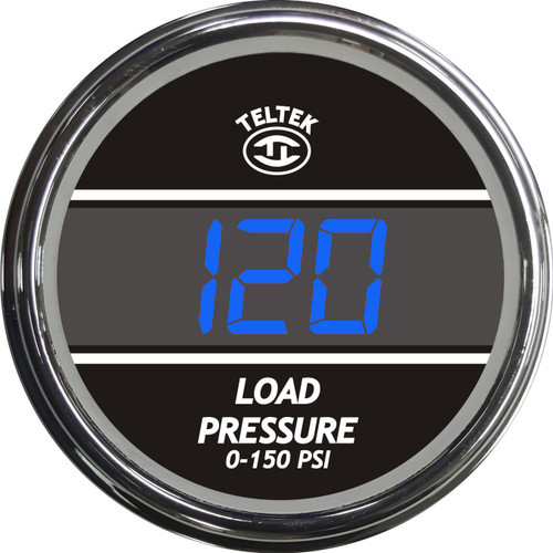 TELTEK 217: Blue Pressure Gauge 0-150 PSI