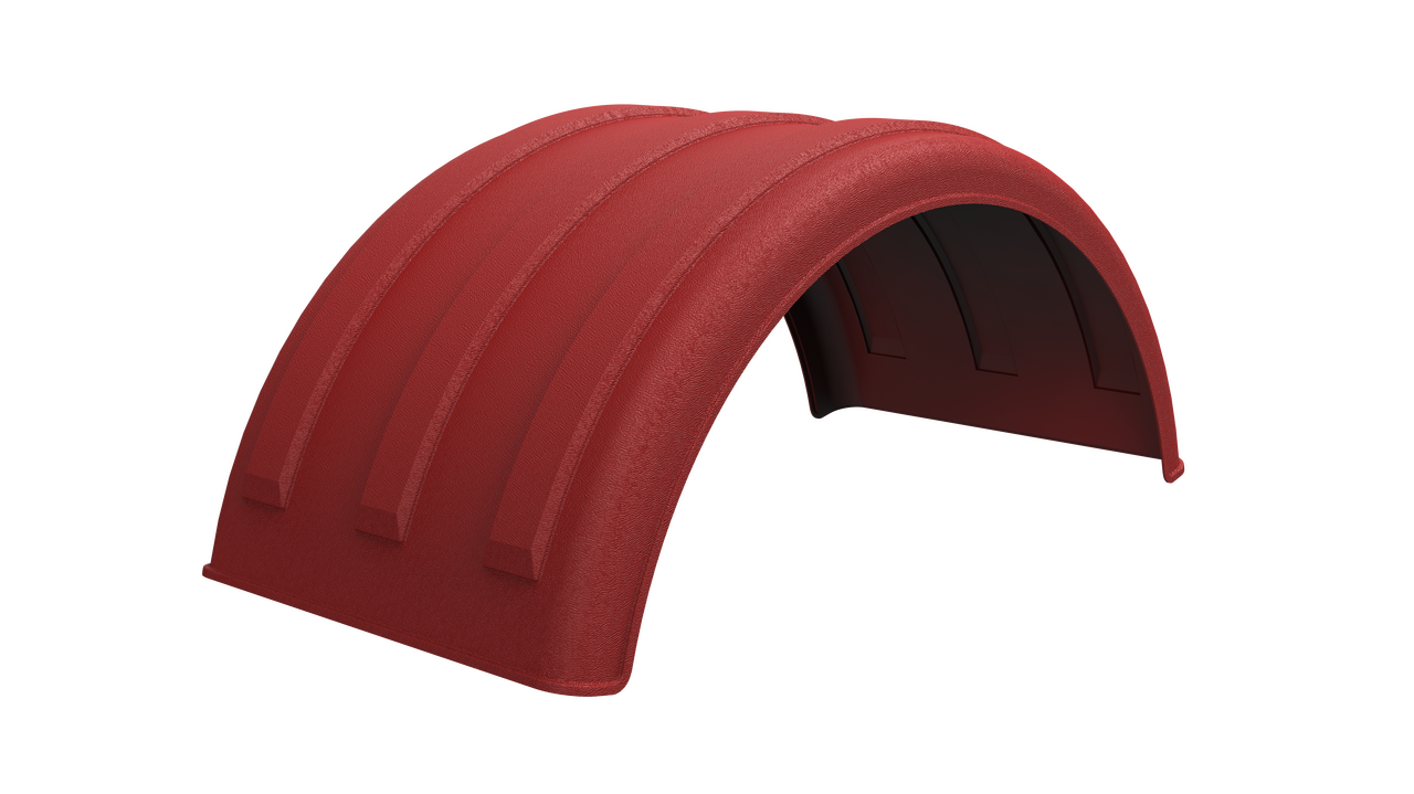 Premium Red Dual Fender Guard for 22.5-Inch Tires - Minimizer 10001875