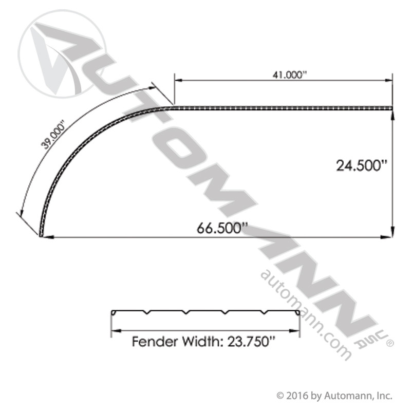 AUTOMANN 562.9133 SS Fenders - 80"