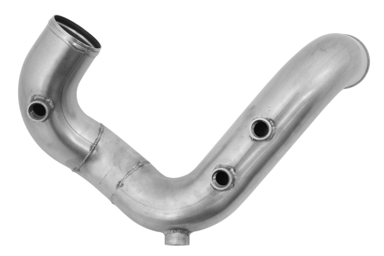 75FLD15184 STAINLESS STEEL LOWER COOLANT TUBE: FREIGHTLINER FLD W/CAT ...