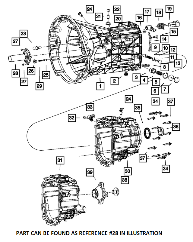 DODGE 05161421AA Bearing Shaft Retainer
