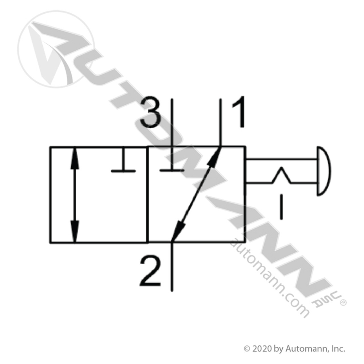 AUTOMANN 170.V23201: 3-Way Push Pull Valve