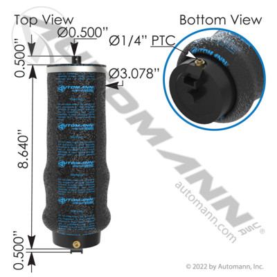 ABSZ70-7197 NAVISTAR AIR SEAT AIR BAG SPRING - Sadler Power Train Inc