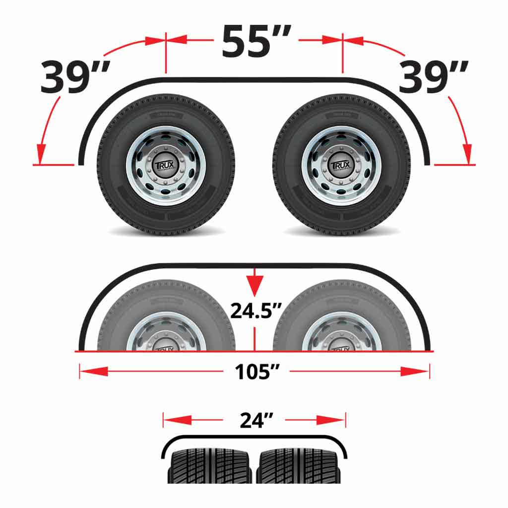 TRUX TFEN-F26 133" Poly Fenders