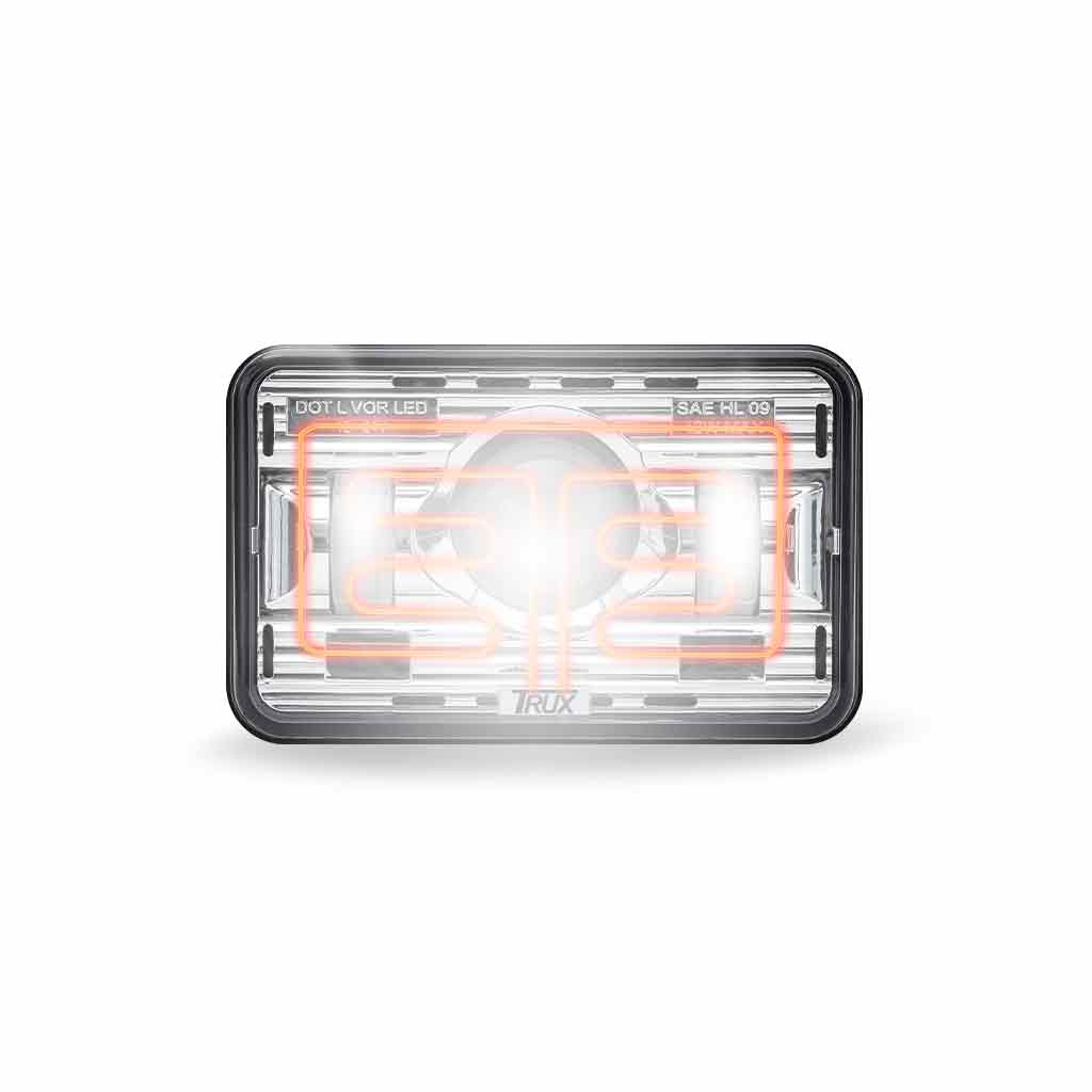 TRUX TLED-H12: 4x6" Heated LED Headlight