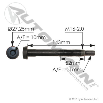 AUTOMANN M5432 Dodge Spring Bolt - 144.5mm