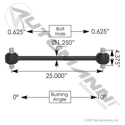 AUTOMANN TMR1338 Torque Rod - 25"