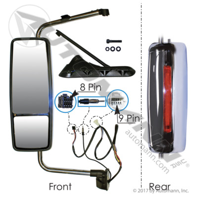 AUTOMANN 563.55019C Chrome Mirror LH