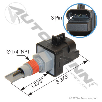 AUTOMANN 577.59504 Kenworth Coolant Sensor