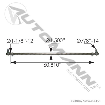AUTOMANN 463.DS3158 Meritor Cross Tube