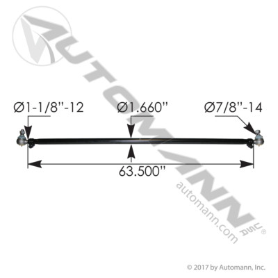 AUTOMANN Ford Cross Tube Assembly 63.5"