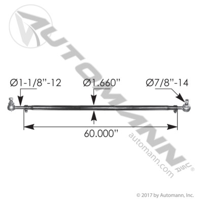 AUTOMANN 463.DS7526 Cross Tube Assembly