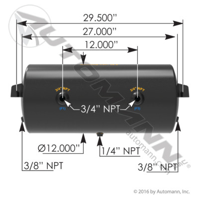 AUTOMANN 172.2007A Air Tank - 2850ci