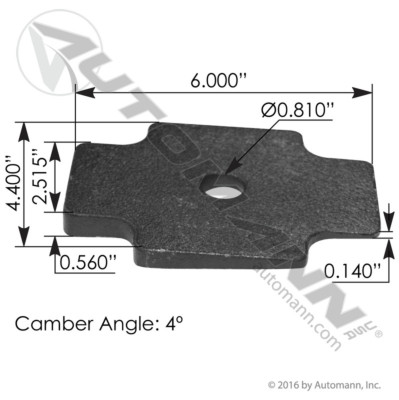 AUTOMANN M6247 Mack 4° Axle Wedge
