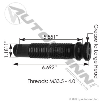 AUTOMANN M5450 Volvo Threaded Spring Pin