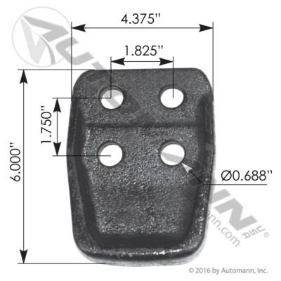 MFL46181 FREIGHTLINER FRAME BRACKET AXLE STOP - Sadler Power Train Inc