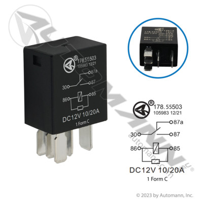 AUTOMANN 178.55503 Micro Relay - 5 Pin