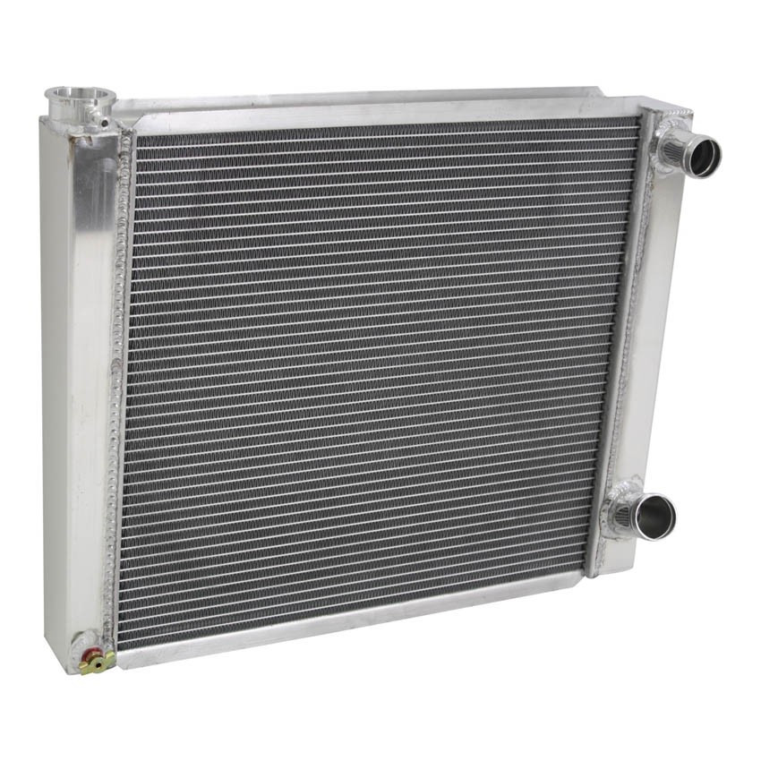 162422 19" X 24" CHEVY ALUMINUM RACING RADIATOR: 2 ROW, DOUBLE PASS ...