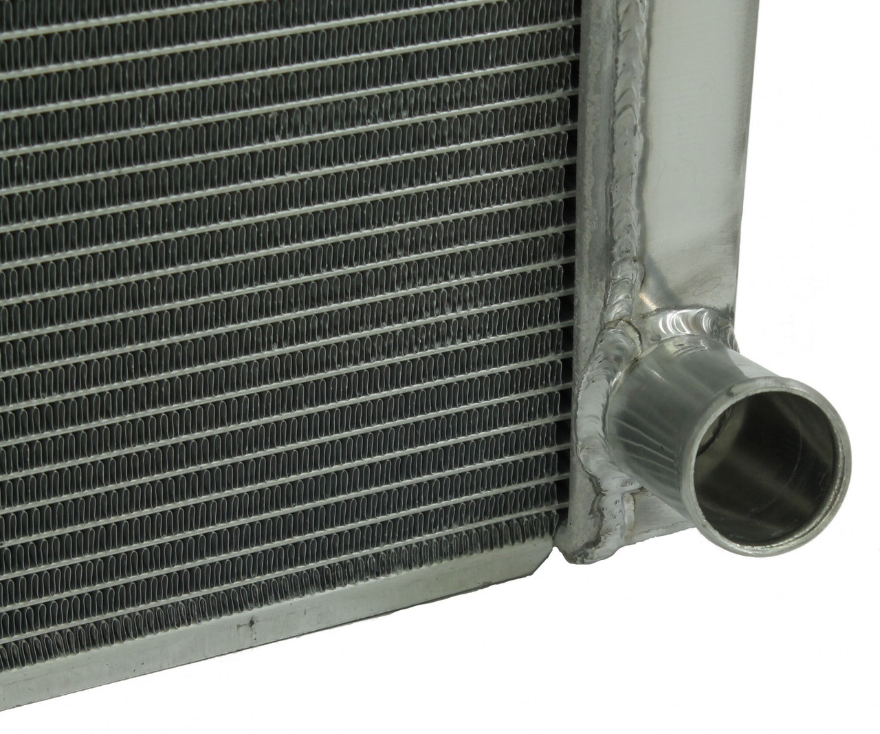 163122 19" X 31" CHEVY ALUMINUM RACING RADIATOR: 2 ROW, DOUBLE PASS ...