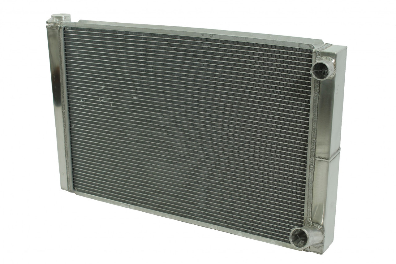 163122 19" X 31" CHEVY ALUMINUM RACING RADIATOR: 2 ROW, DOUBLE PASS ...