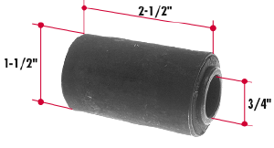 Flagg RB58 Bushing: Rubber Encased