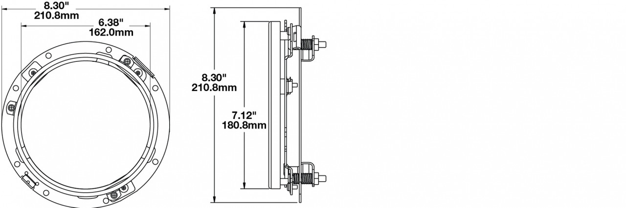 JW Speaker 8700/8790 Headlight Ring Kit